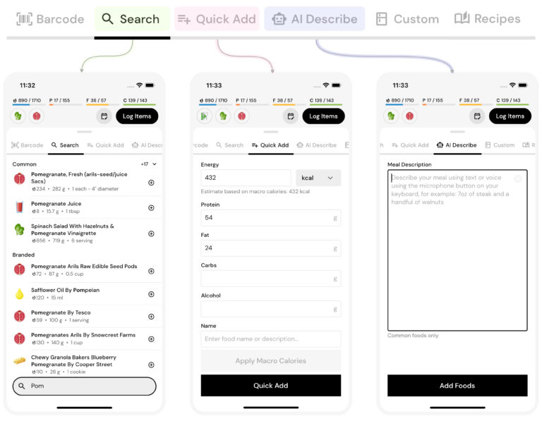 Best Food Logger App: MacroFactor makes logging quick and easy