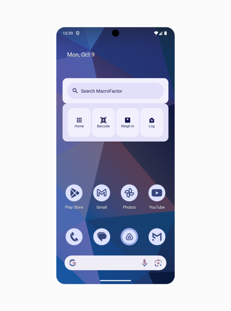 Experience MacroFactor Directly from Your Home Screen with Widgets - MacroFactor