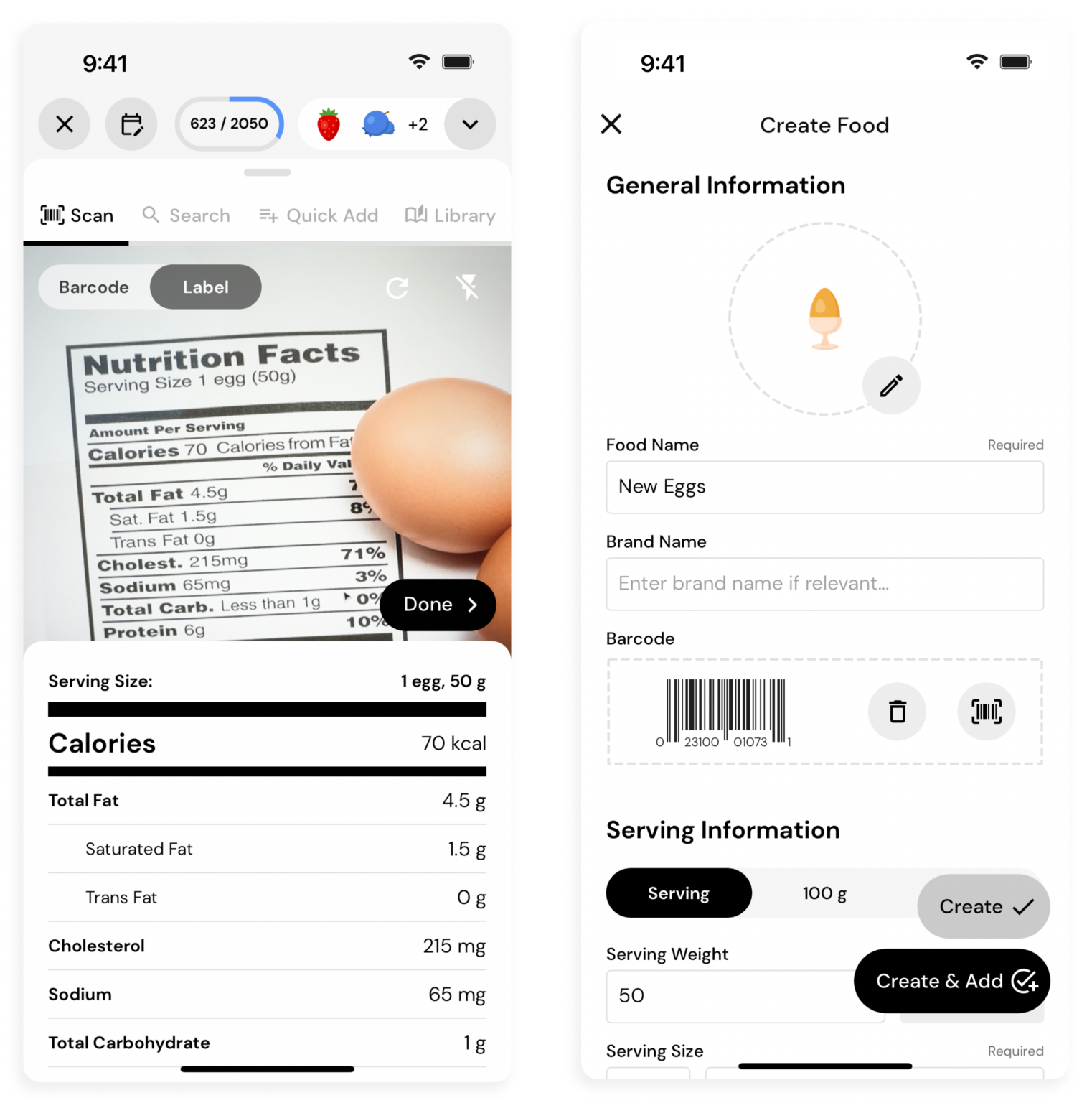 Label Scanner: Scan nutrition labels to track foods faster in MacroFactor