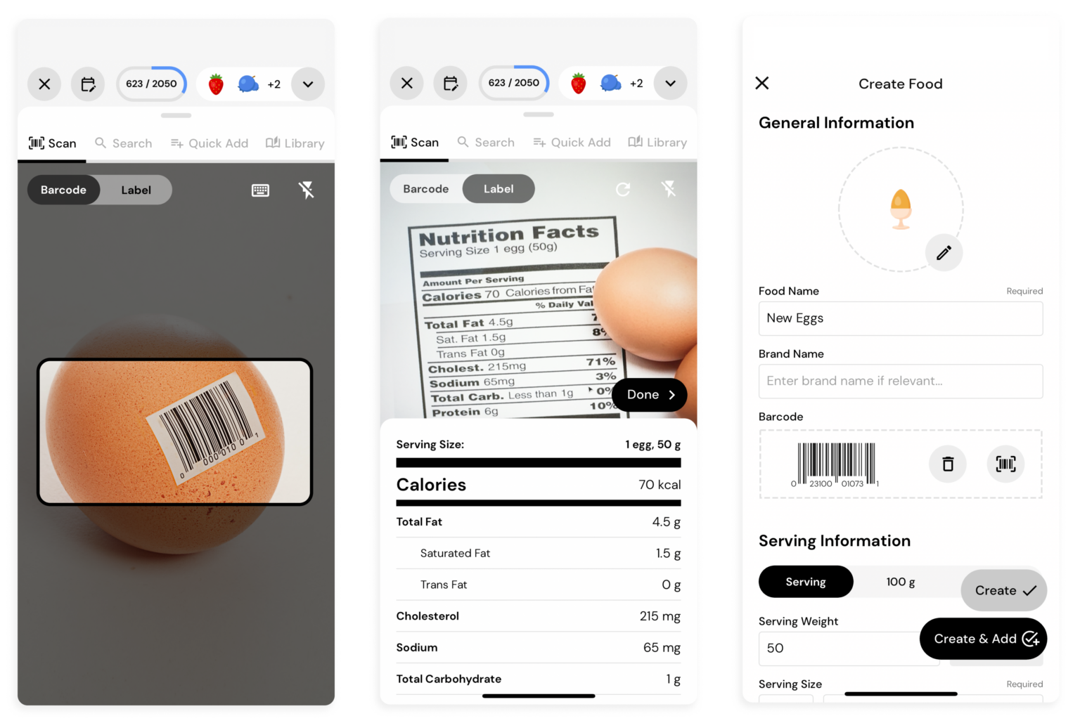 Label Scanner: Scan nutrition labels to track foods faster in MacroFactor