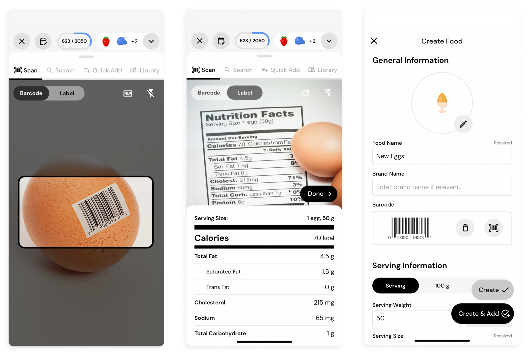 Label Scanner: Scan nutrition labels to track foods faster in MacroFactor