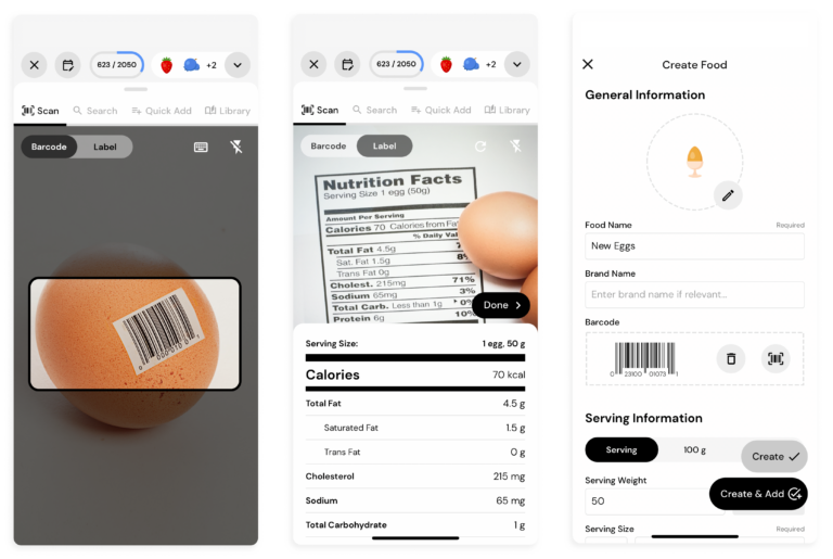 Label Scanner: Scan nutrition labels to track foods faster in MacroFactor