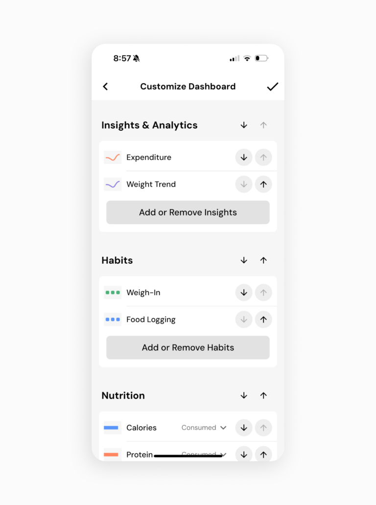 Welcome Home, Data: Dashboard Customization Comes to MacroFactor