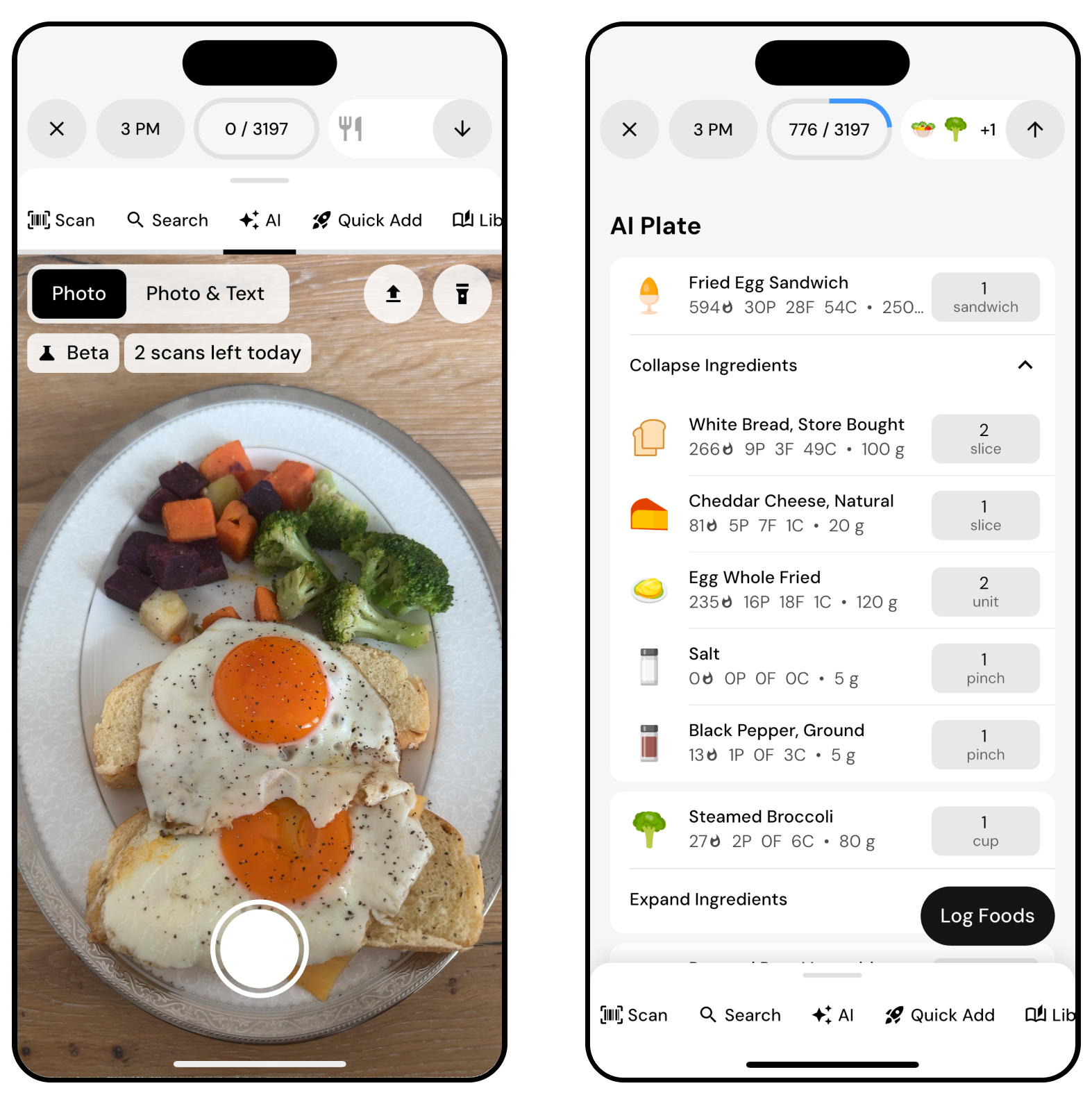 AI Food Logging - MacroFactor